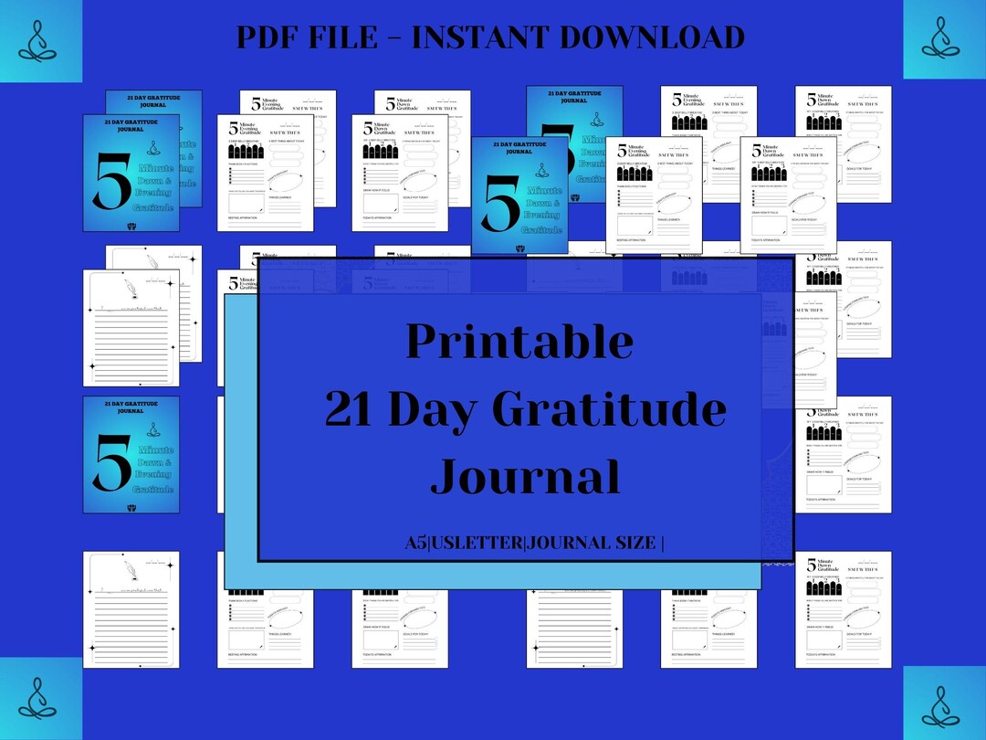 Gratitude Journal | Beginners Daily Reflection (PDF Pattern) - Etsy