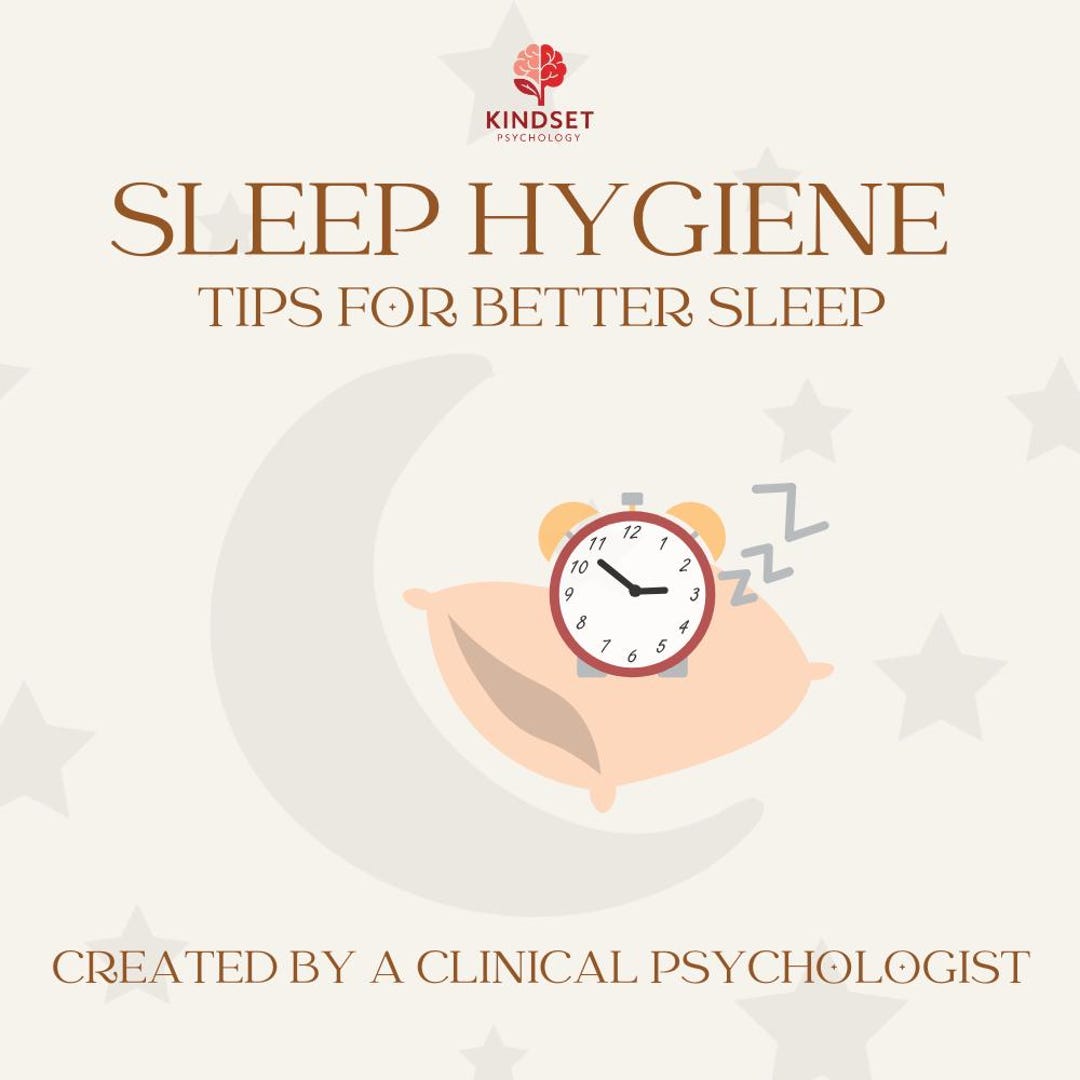 Sleep Hygiene Guidelines - Etsy
