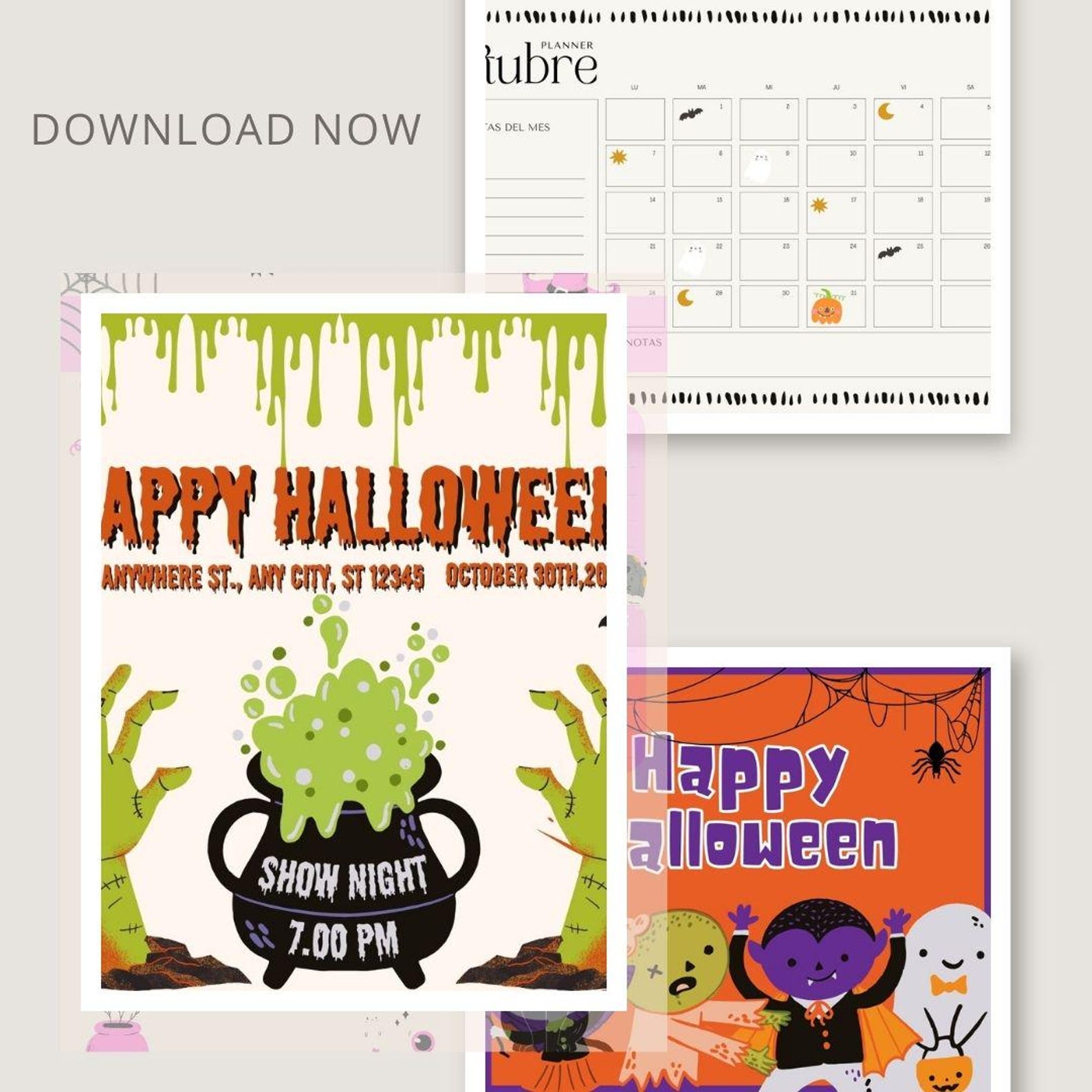 Halloween Planner Printable, Halloween Party Planning Binder, Holiday ...