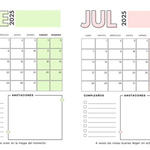 2025 Calendar Printable | Minimal Monthly Planner, A4 Digital Calendar ...