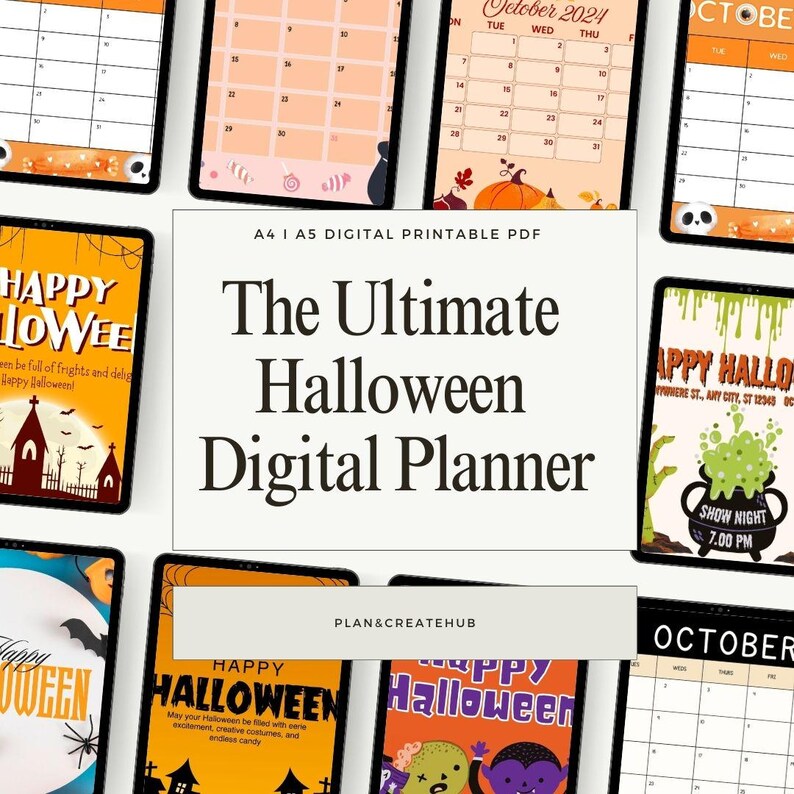 Halloween Planner Printable, Halloween Party Planning Binder, Holiday ...