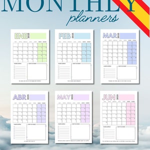 2025 Calendar Printable | Minimal Monthly Planner, A4 Digital Calendar ...