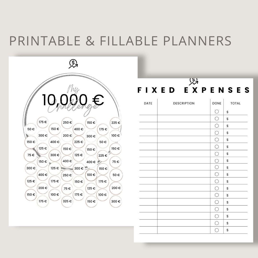 Budget Planner Printable PDF | Financial Planner, Debt and Savings ...