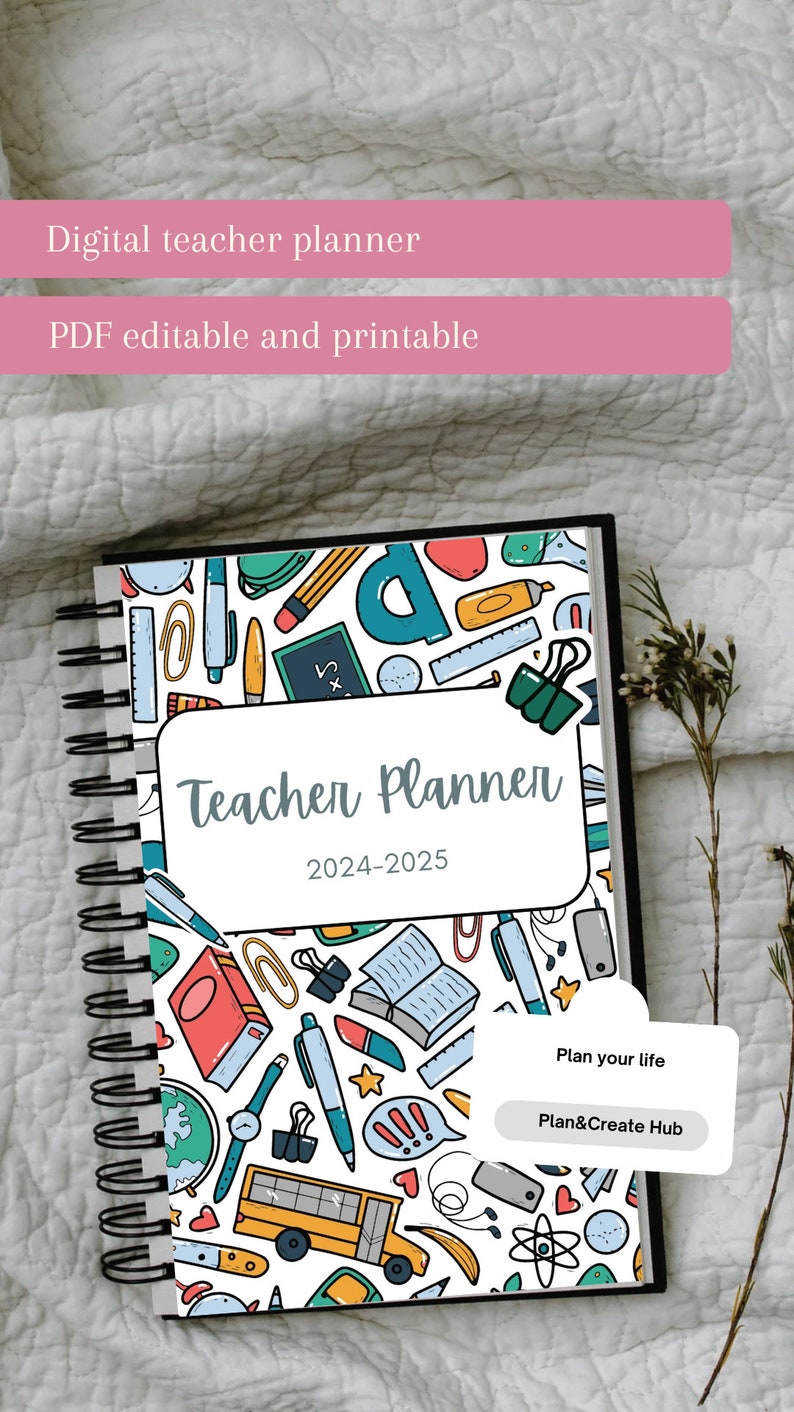 Digital Teacher Planner | Goodnotes Lesson & Academic Planner, Boho ...