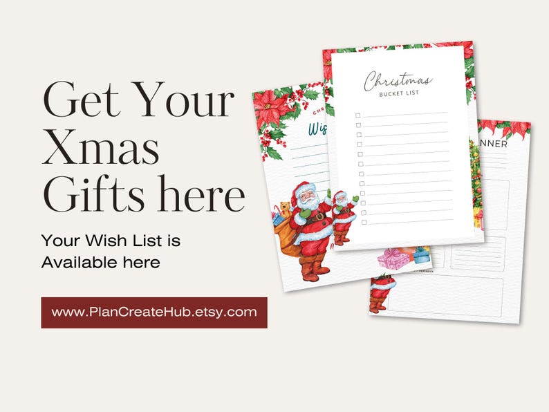 Christmas Wish List Printable | Dear Santa Letter | Holiday Kids ...