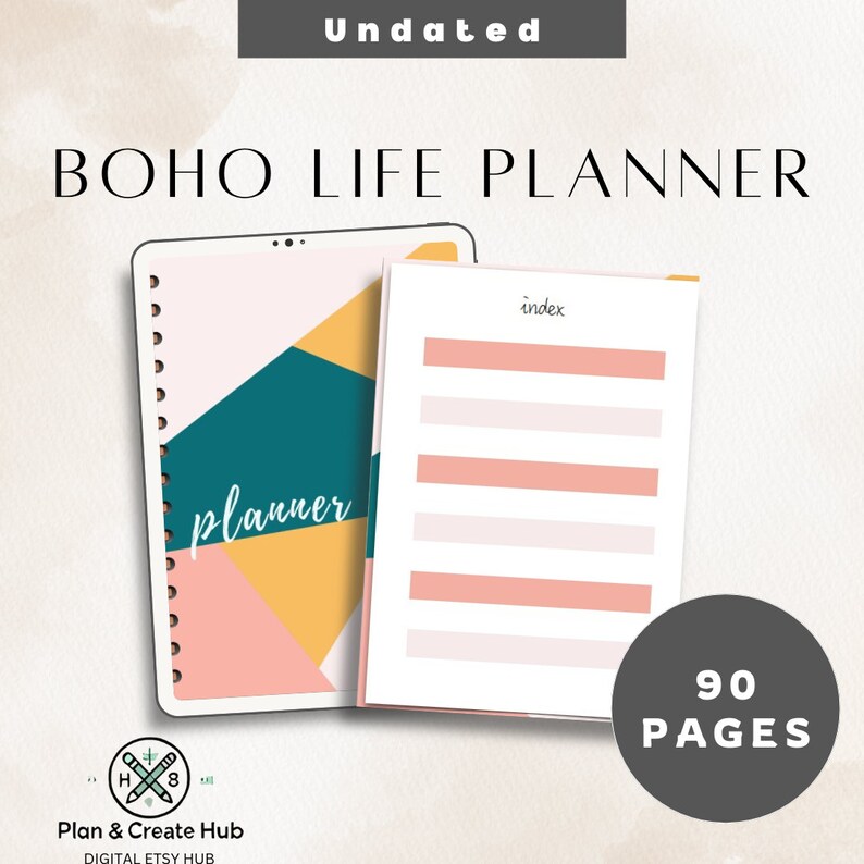 Boho Digital Life Planner Best Seller 2025, Goodnotes Printable ...