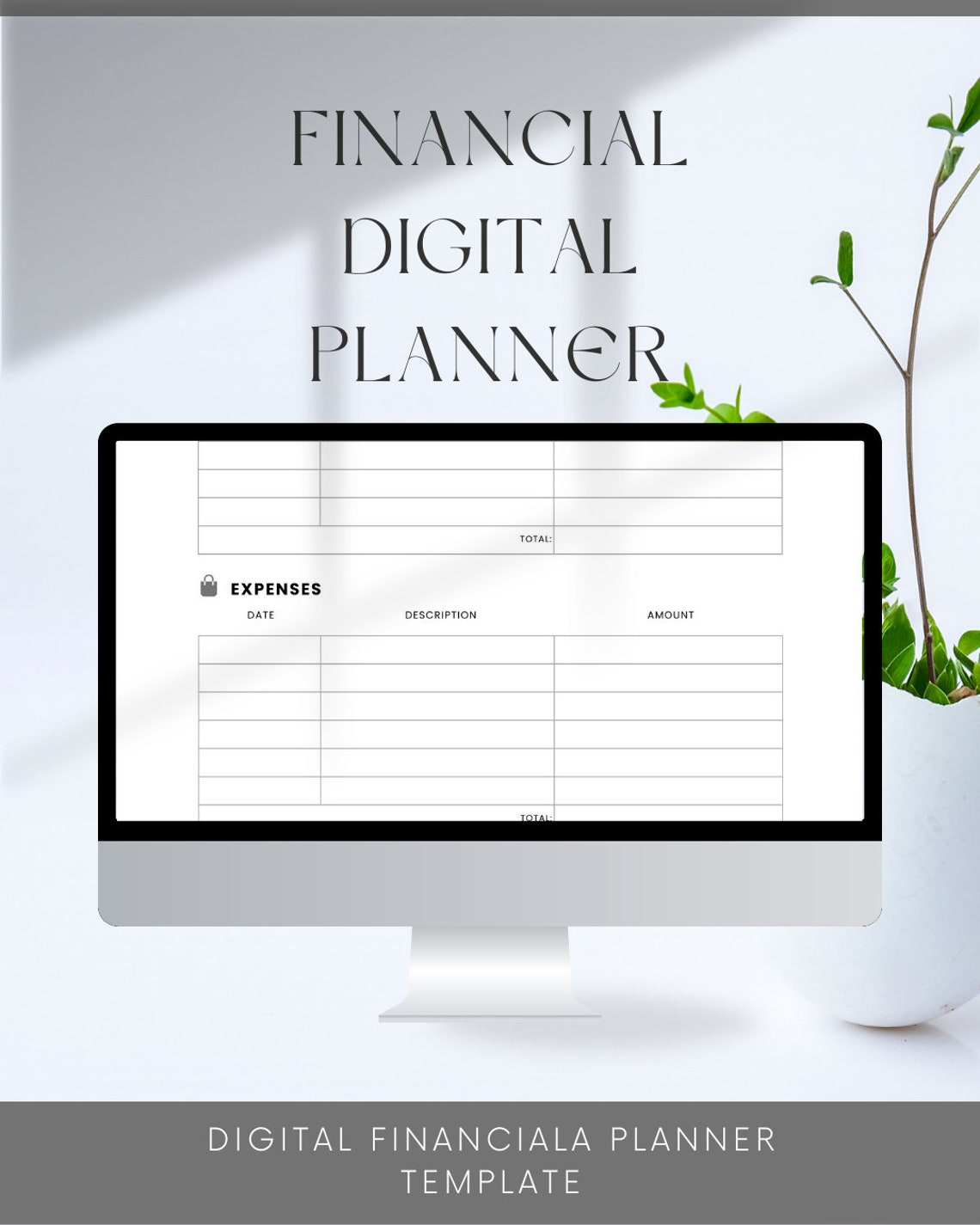 Budget Planner Printable PDF Financial Planner, Debt and Savings ...