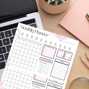 Undated Goodnotes Planner, Monthly Planner, iPad Planner, Digital ...