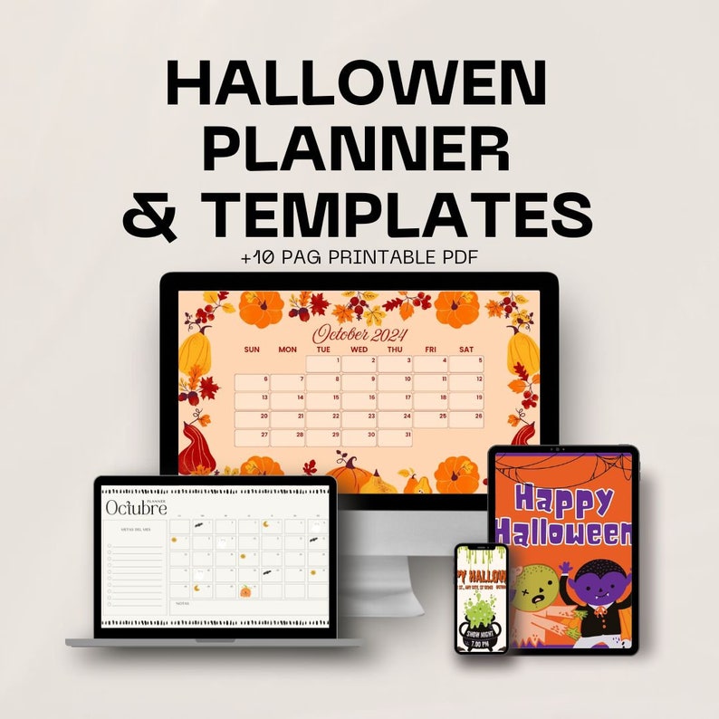 Halloween Planner Printable, Halloween Party Planning Binder, Holiday ...