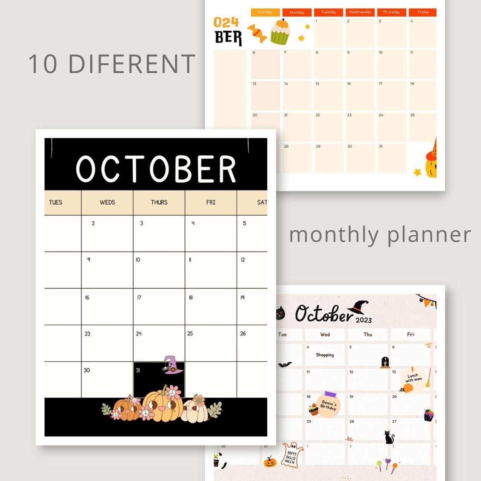 Halloween Planner Printable, Halloween Party Planning Binder, Holiday ...