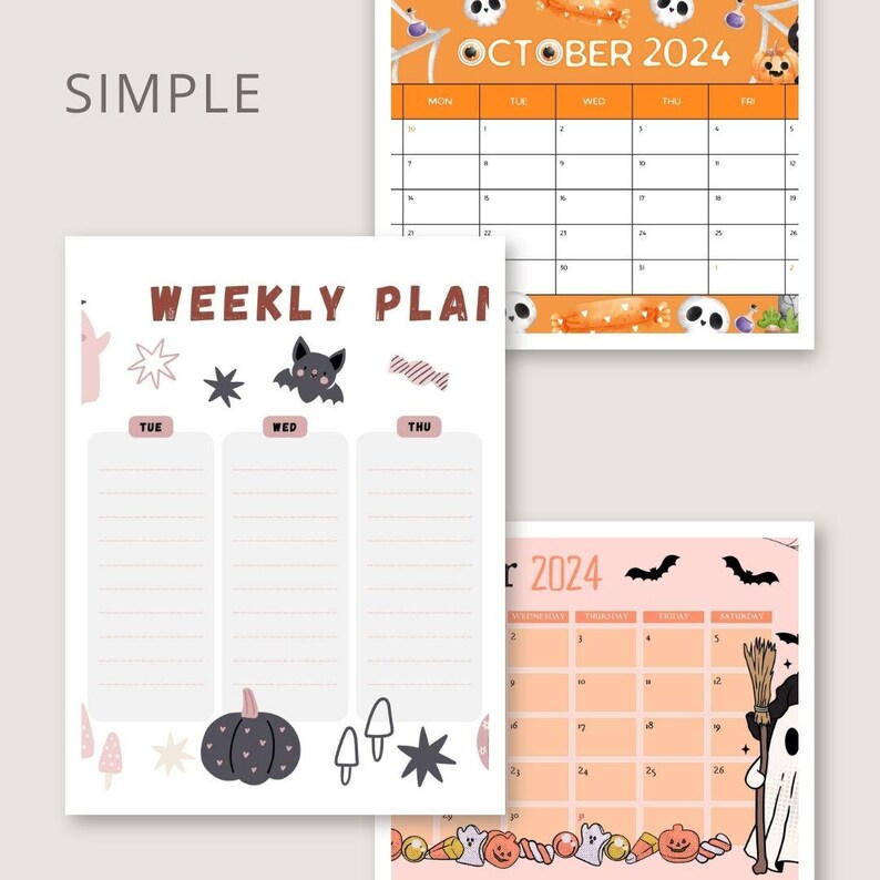 Halloween Planner Printable, Halloween Party Planning Binder, Holiday ...