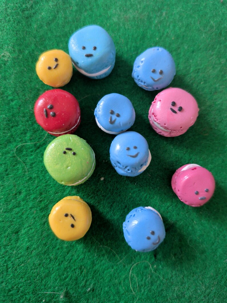 Handmade Macaroon or Sushi Cup Charms - Etsy