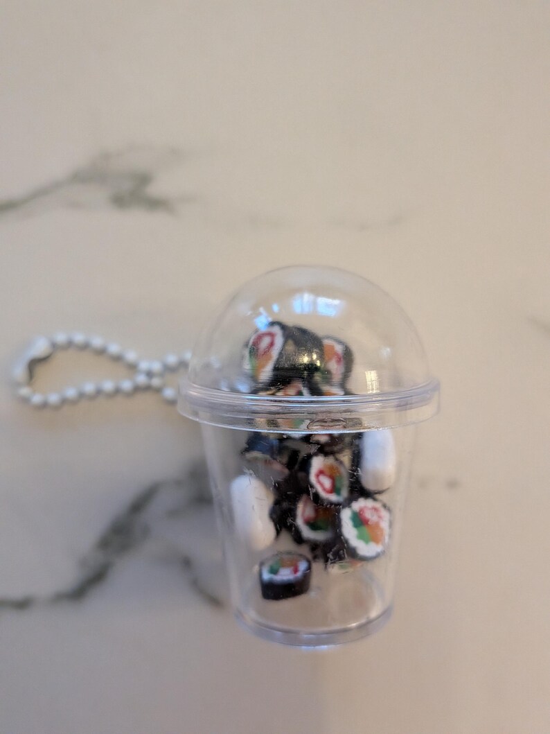Handmade Macaroon or Sushi Cup Charms - Etsy