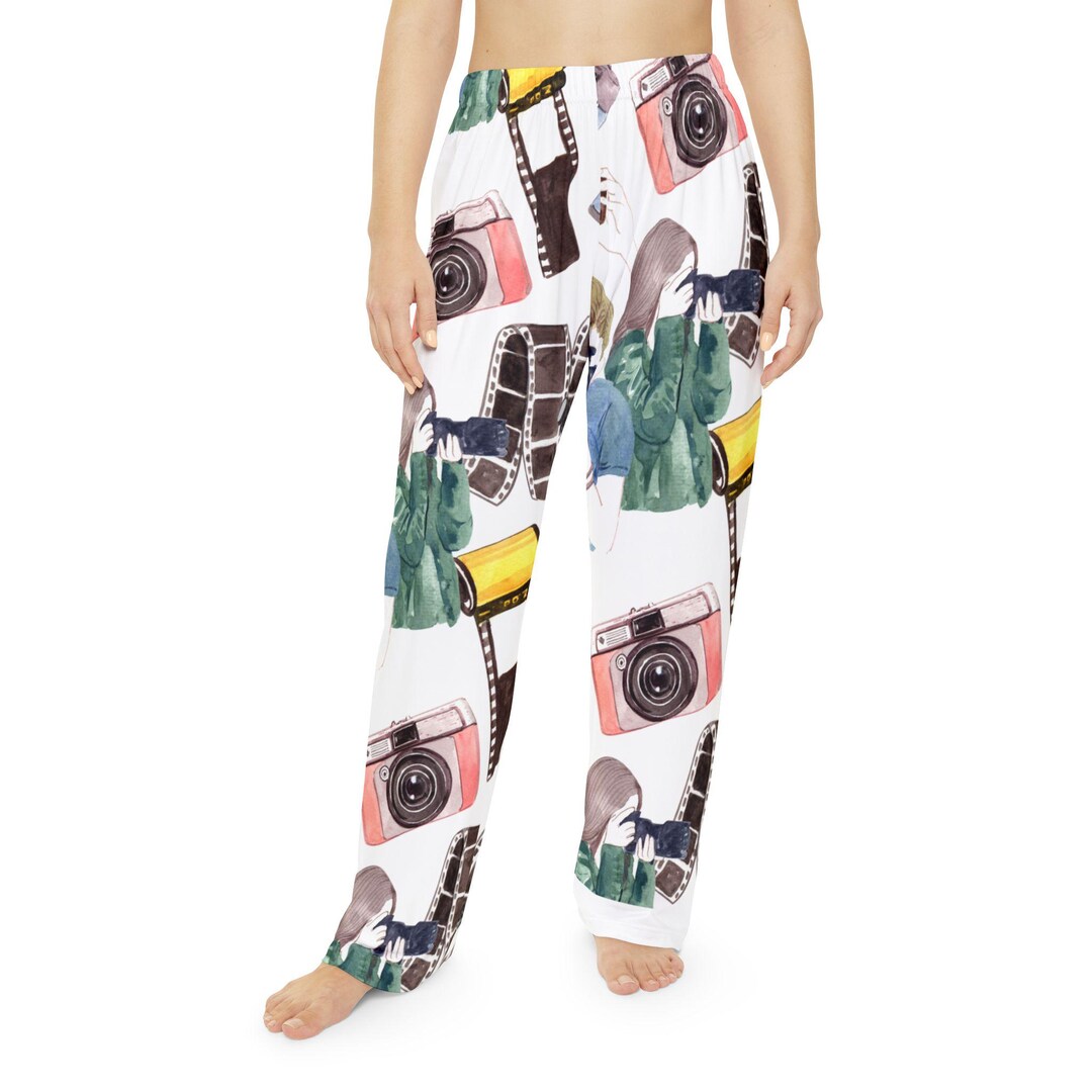 Photography Pajama Pants: Artsy Camera Print Loungewear - Etsy