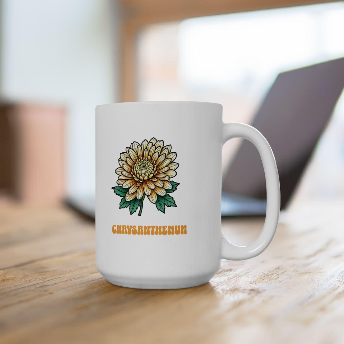 November Birth Month Flower is Chrysanthemum Ceramic Mug, 11oz, 15oz - Etsy