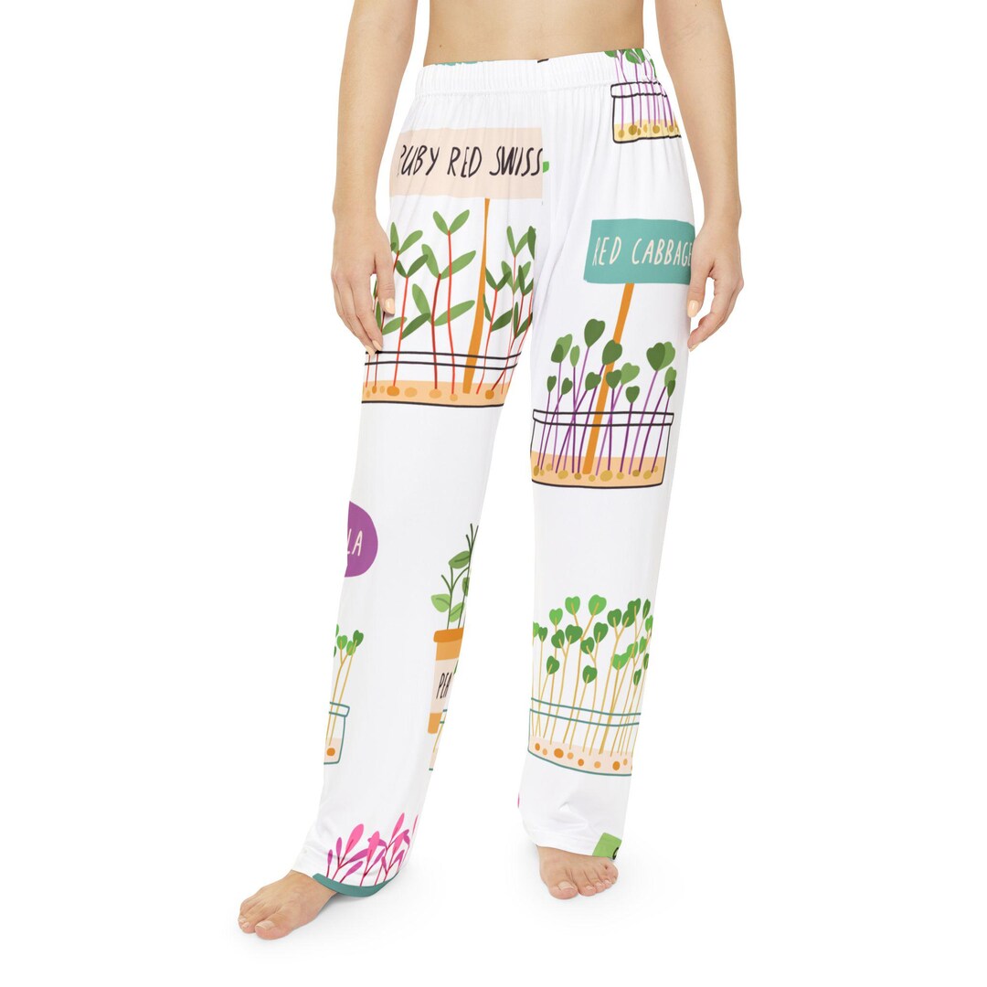 Vegetable Garden Pajama Pants: Women's Cozy Plant Lover Loungewear - Etsy