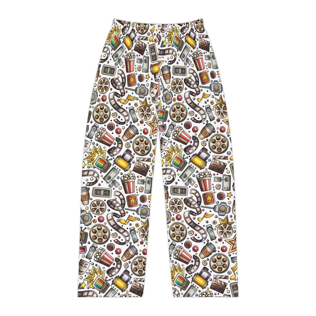 Movie Night Pattern Pajama Pants Film Reel Popcorn Soda - Etsy