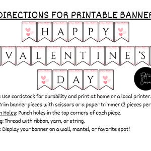Editable Valentine's Day Banner, Classroom Valentine Decor, Bunting ...