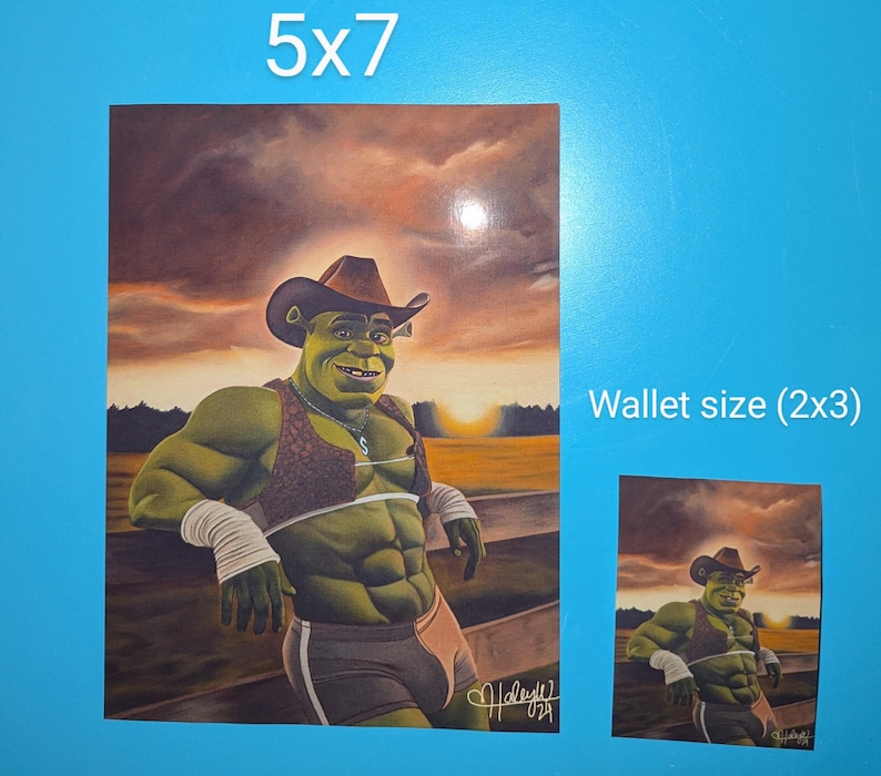 5x7 Daddy Shrek Print - Etsy