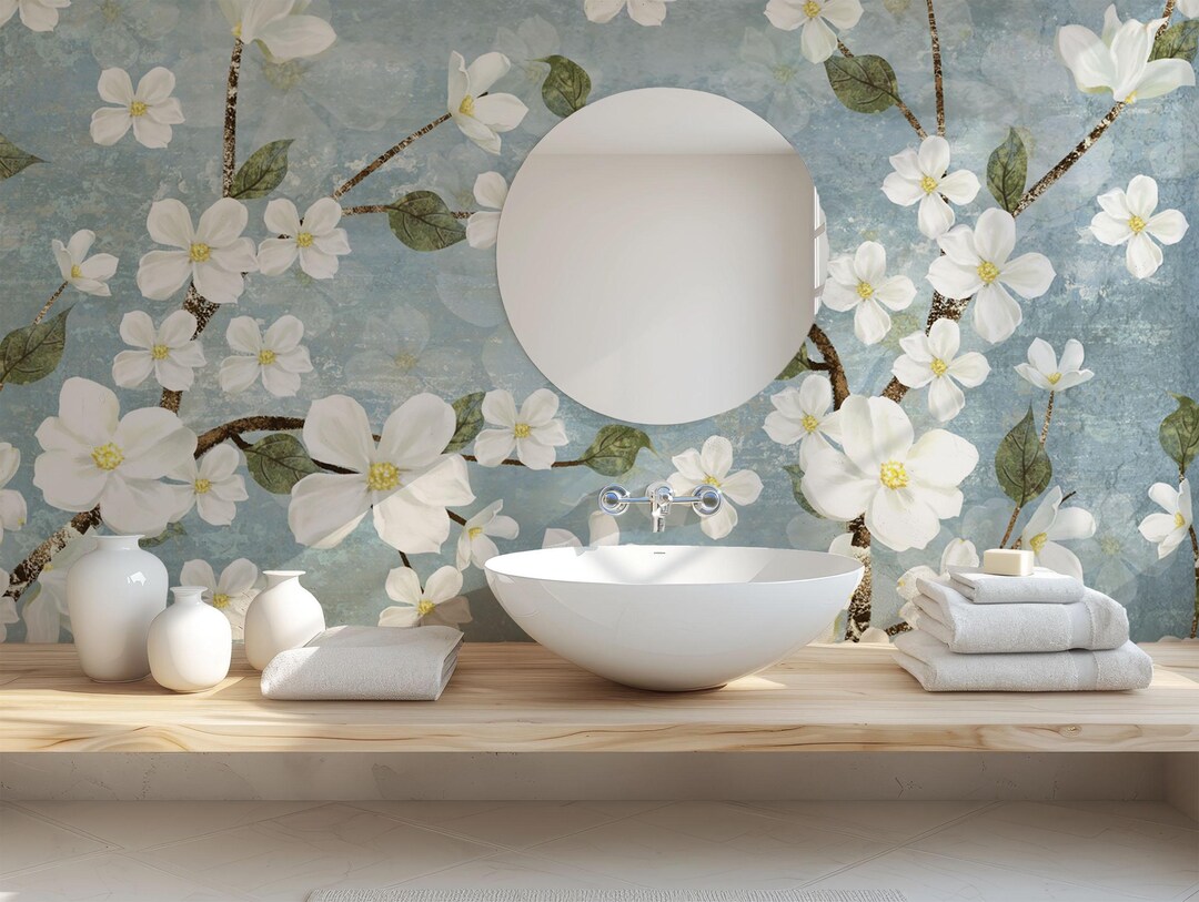 Spring Flowers Symphony Mural - Floral Wallpaper for Living Room ...