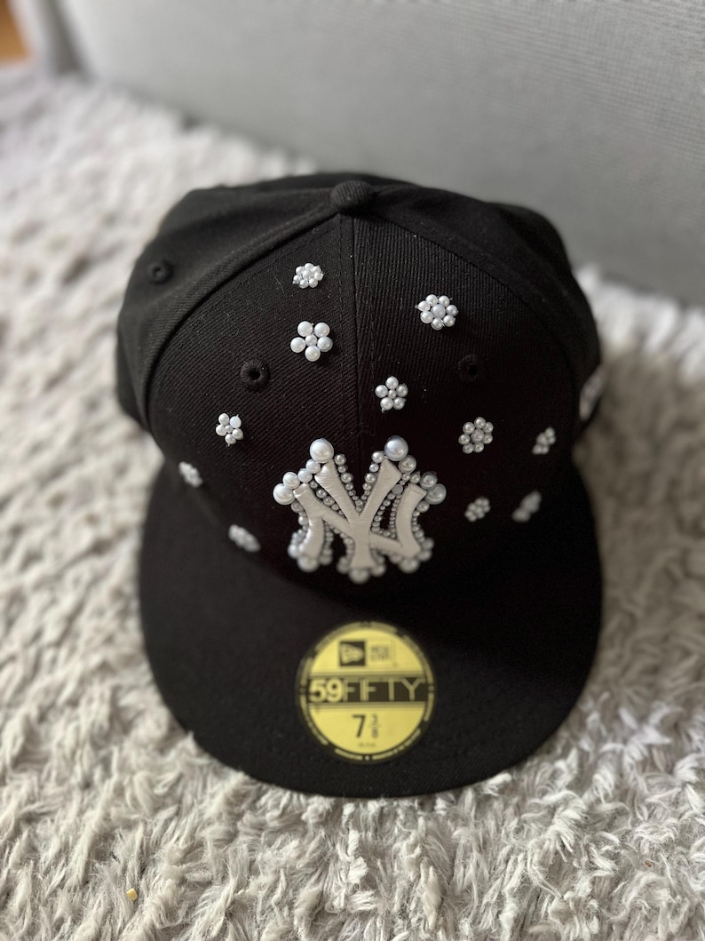 Custom Pearl New Era Fitted Cap - Etsy