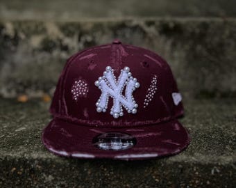 Custom Pearl New Era Fitted Cap - Etsy