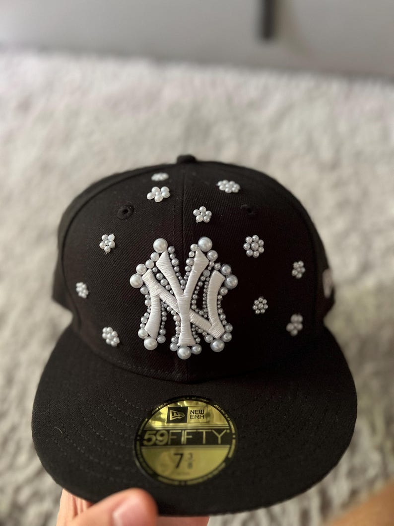 Custom Pearl New Era Fitted Cap - Etsy