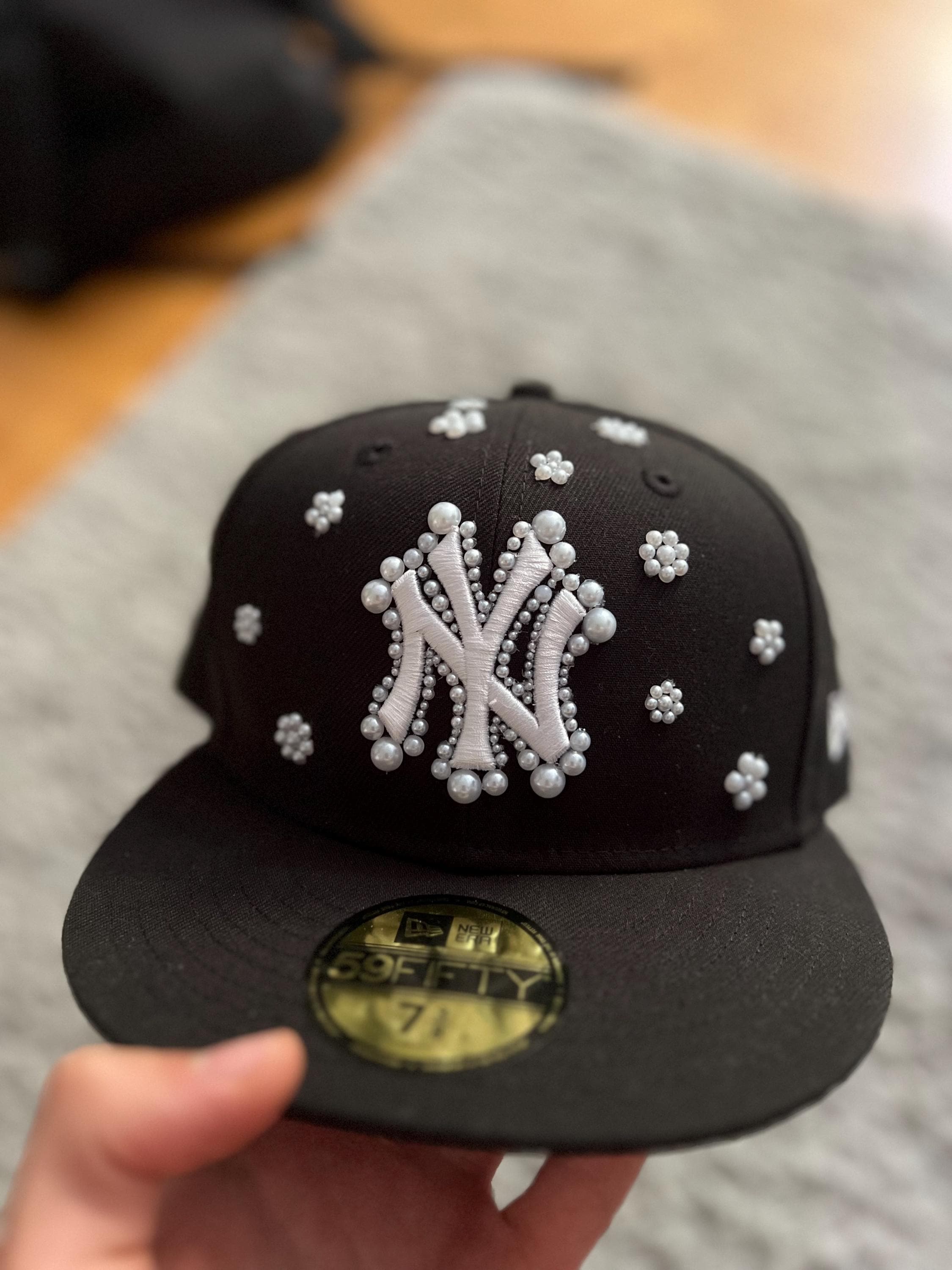 Custom Pearl New Era Fitted Cap - Etsy