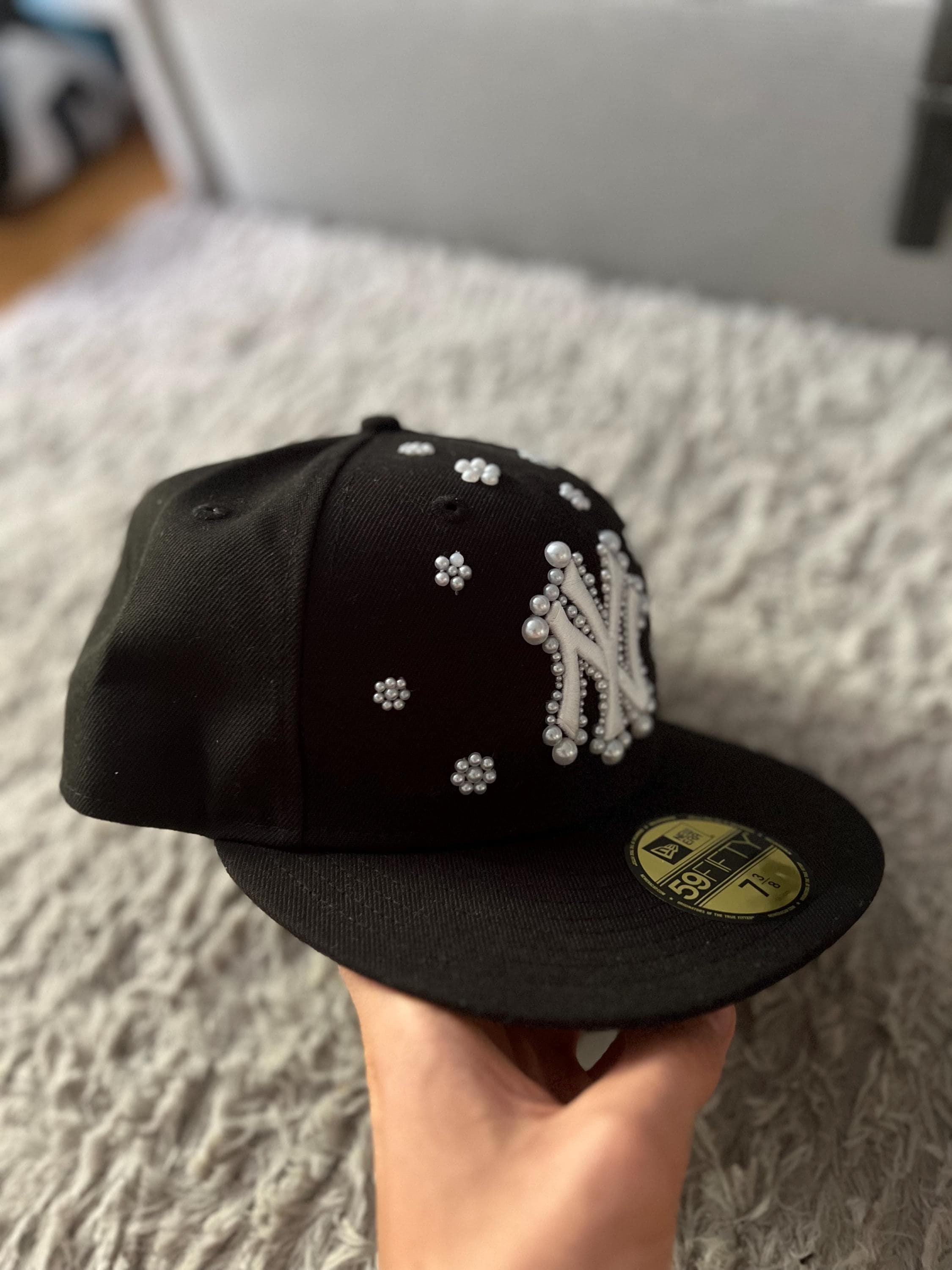 Custom Pearl New Era Fitted Cap - Etsy