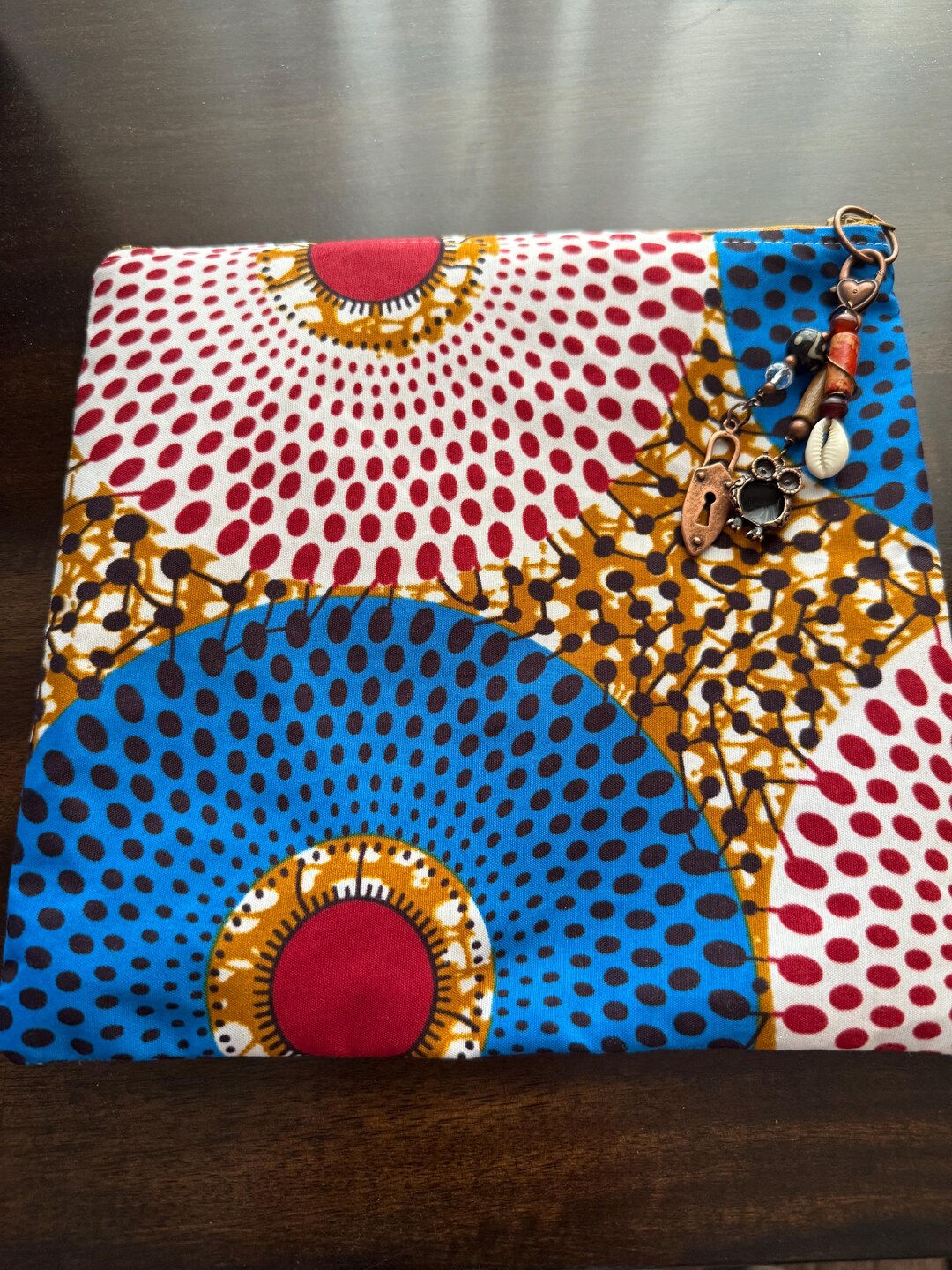 A Square Ankara Bag With Bamboo Wristlet for Your Essentials - Etsy