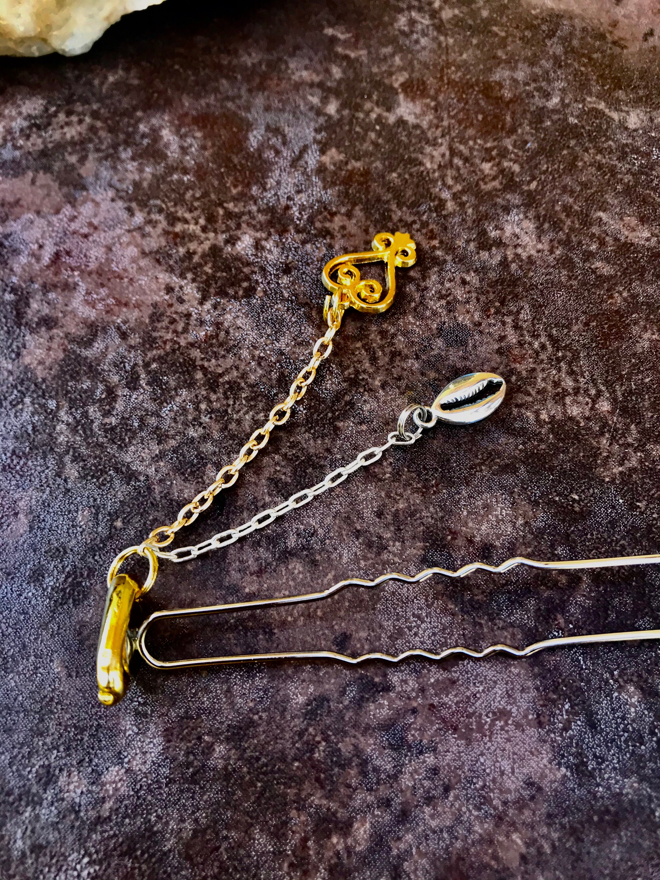 African Inspired Hair Pin Hair, Accessories, Charm for Your Natural ...