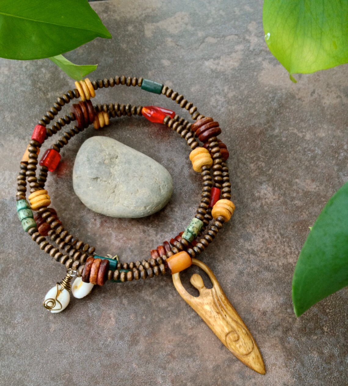 Wakanda Forever WOKE Bone Goddess Necklace. Choker, Collar, African ...