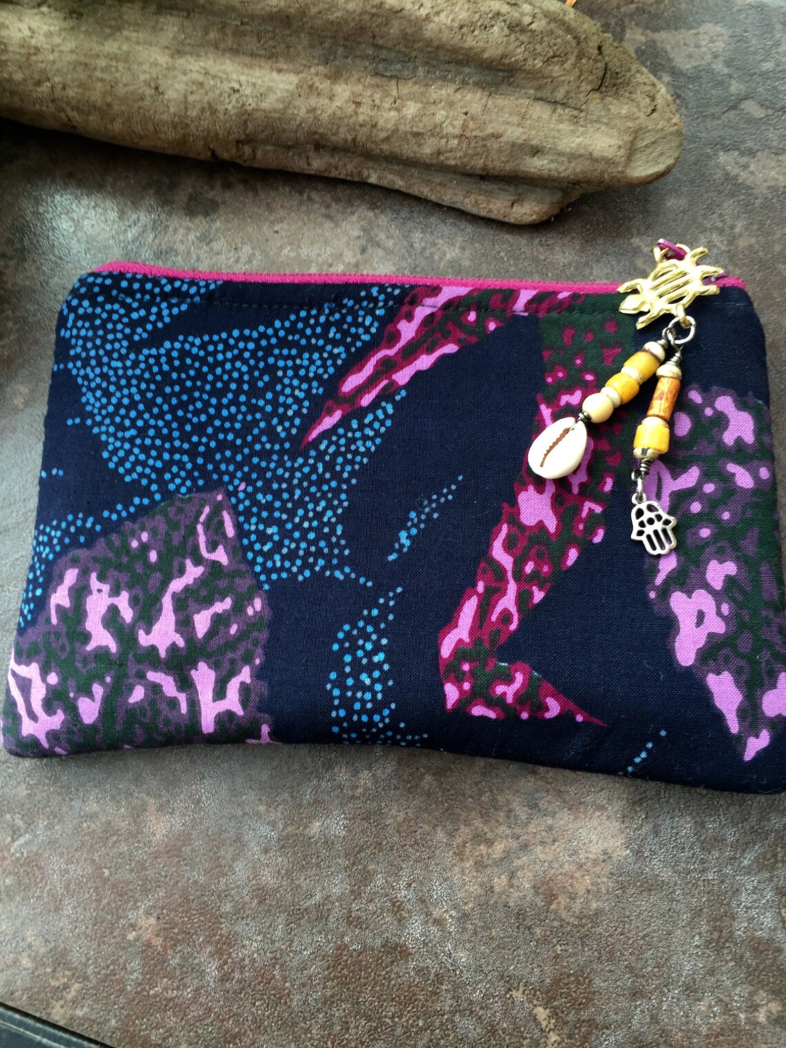 Ankara Bag, Ankara Pouch, Adinkra Accessory Bag, Wristlet, African ...