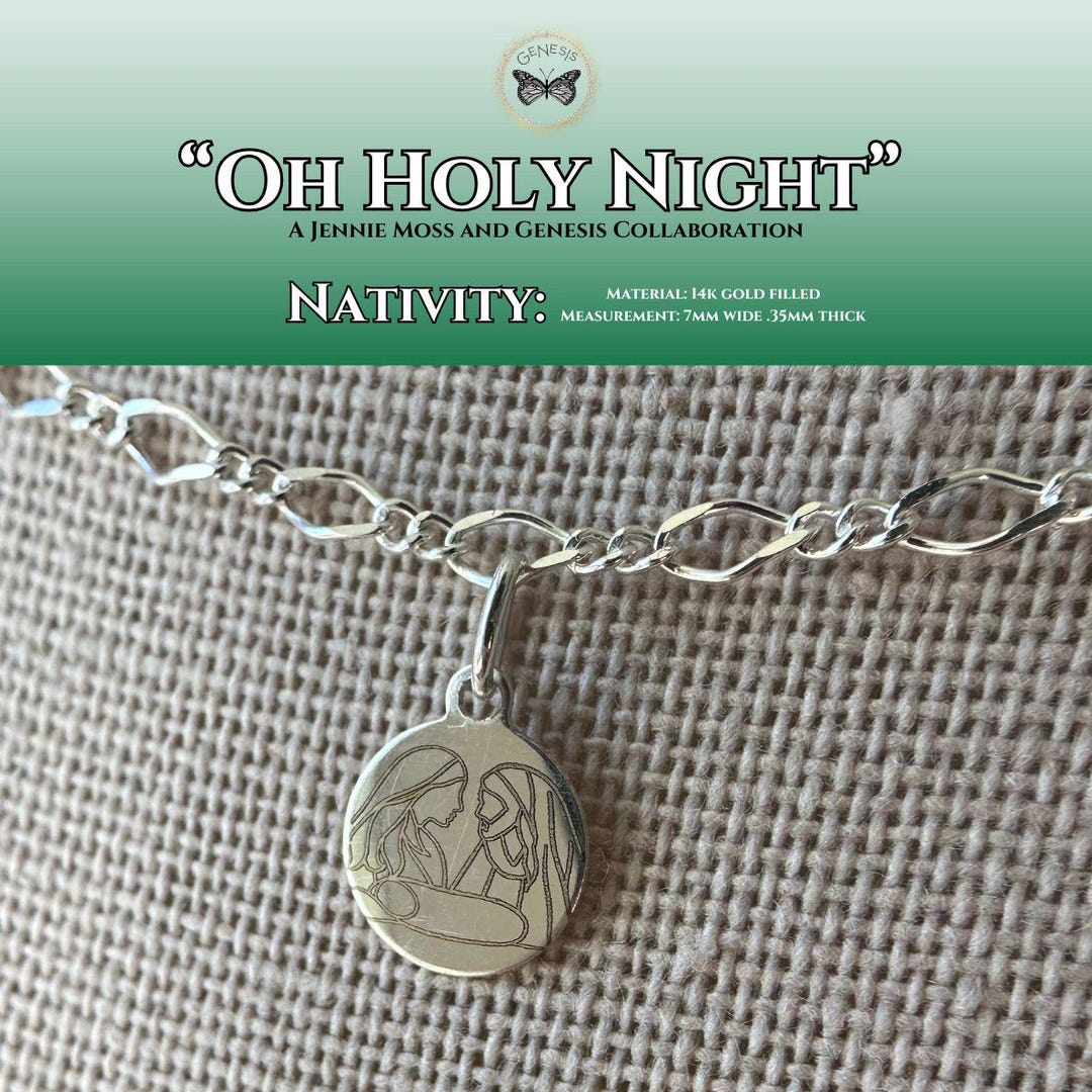 Nativity Charm- 7mm- Sterling Silver- Single Charm - Etsy