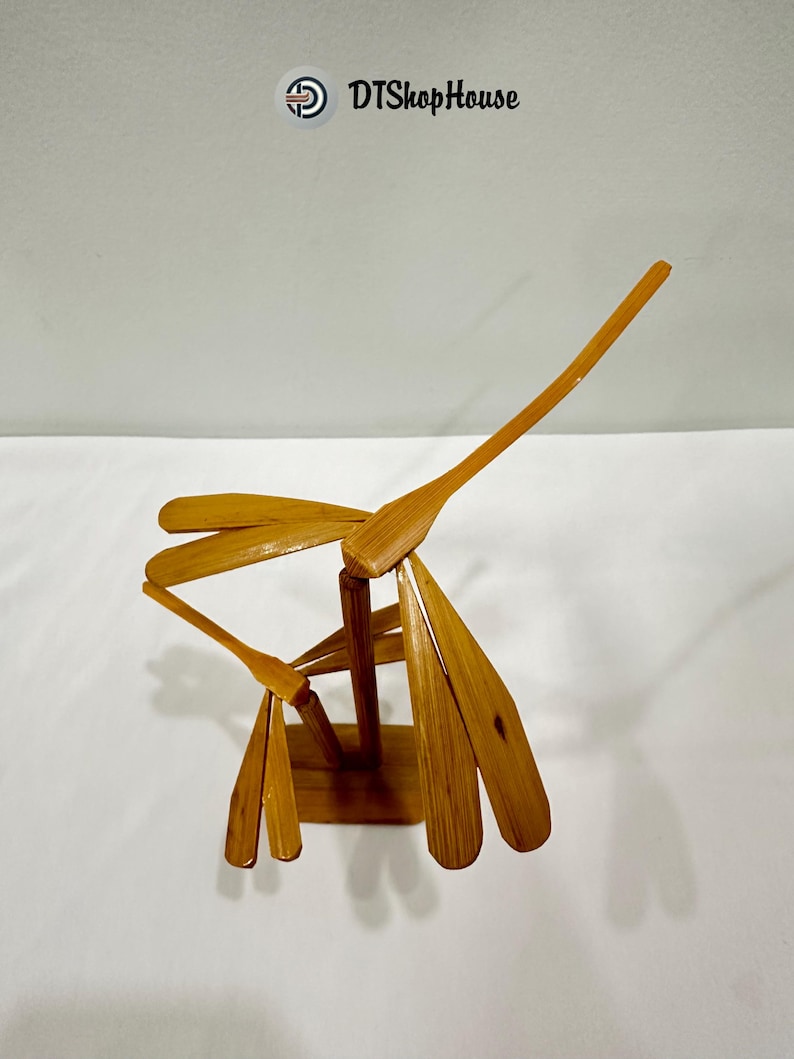 Handmade Wooden Dragonfly Balancing Set – Nature-inspired Home Decor ...