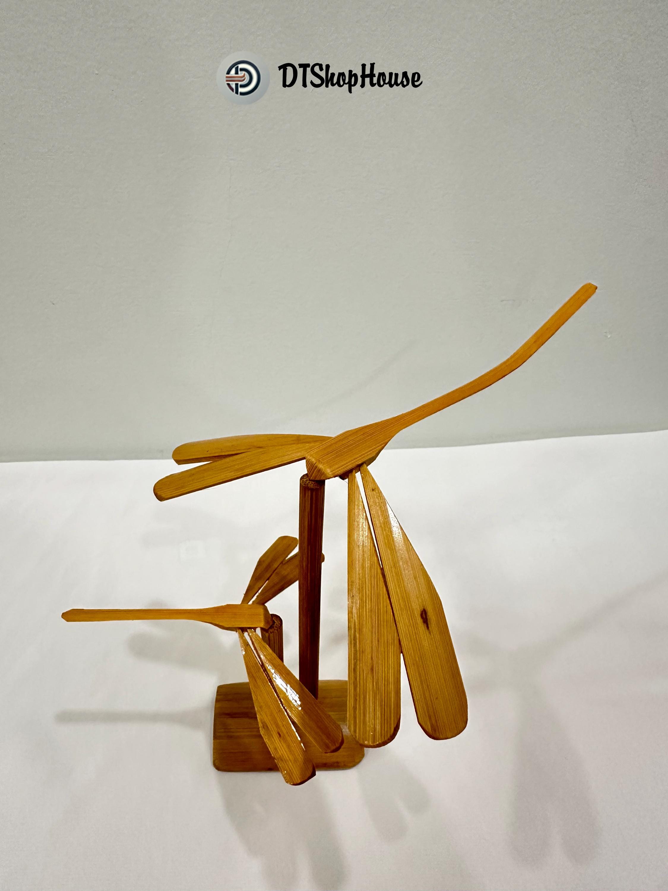 Handmade Wooden Dragonfly Balancing Set – Nature-inspired Home Decor ...