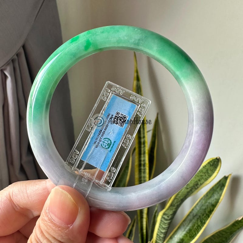 Natural Jade Bangle 61mm - Etsy