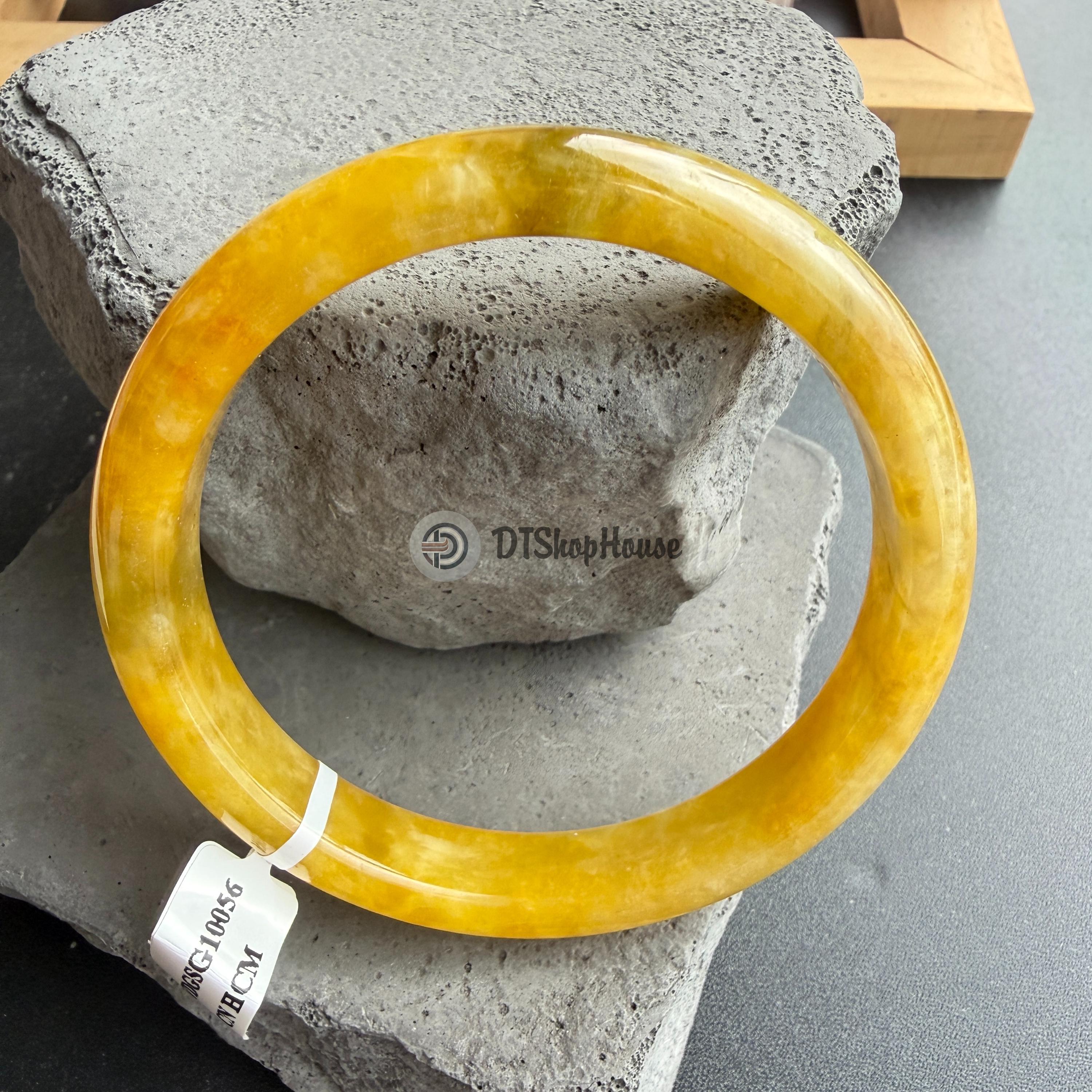 54mm Yellow Jade Bangle Myanmar Jade Bracelet Natural Gift - Etsy