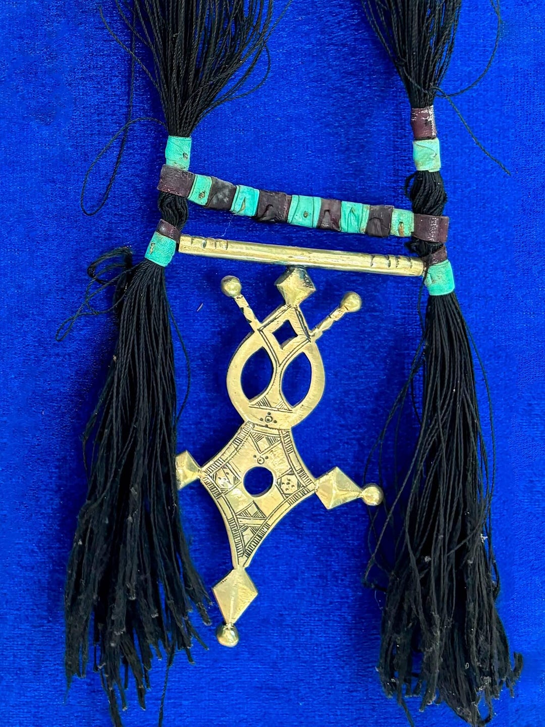 Agadez Cross classic Variation With Twisted Cord Blue Collection - Etsy