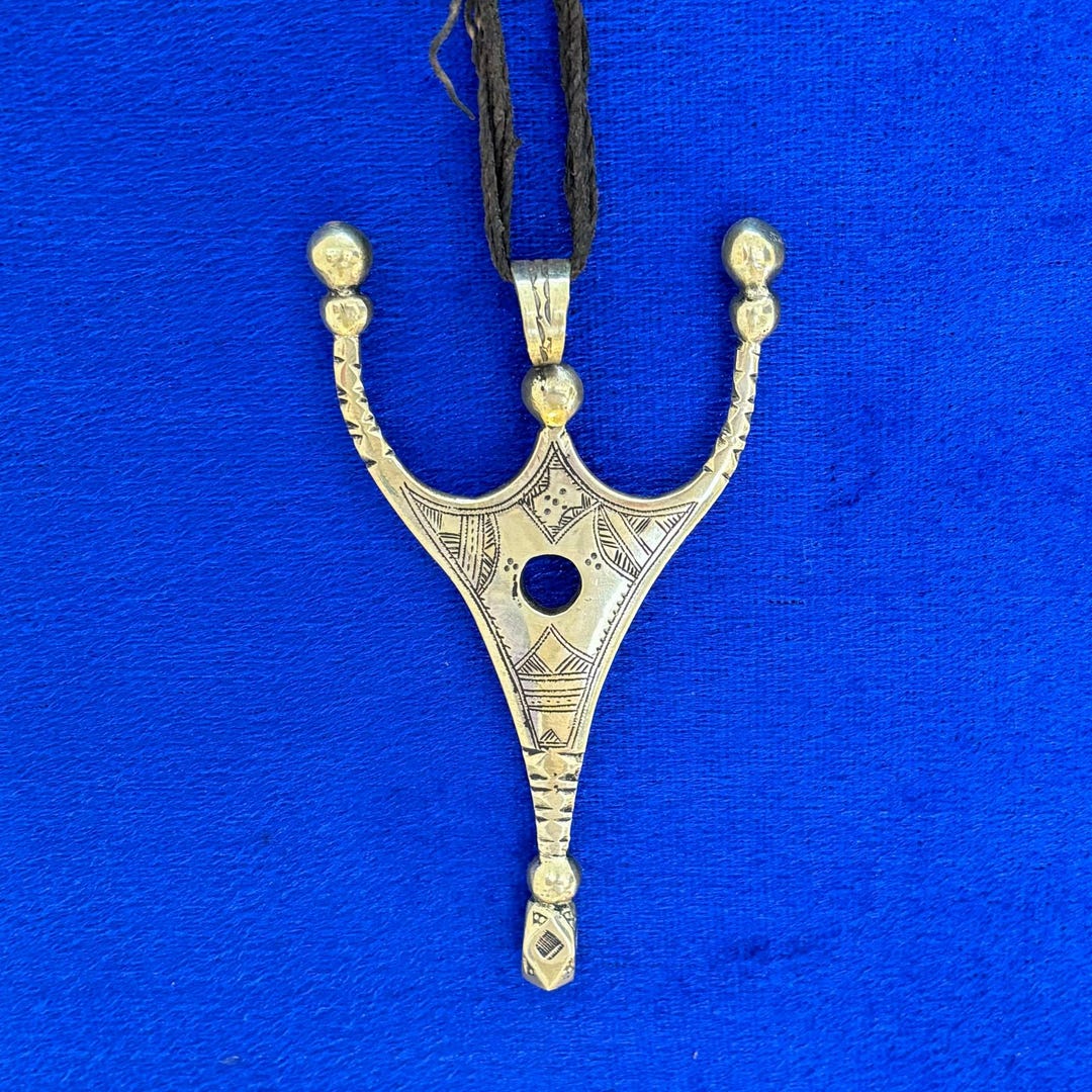 Agadez Cross With Upward Curved Side Branches Blue Collection - Etsy