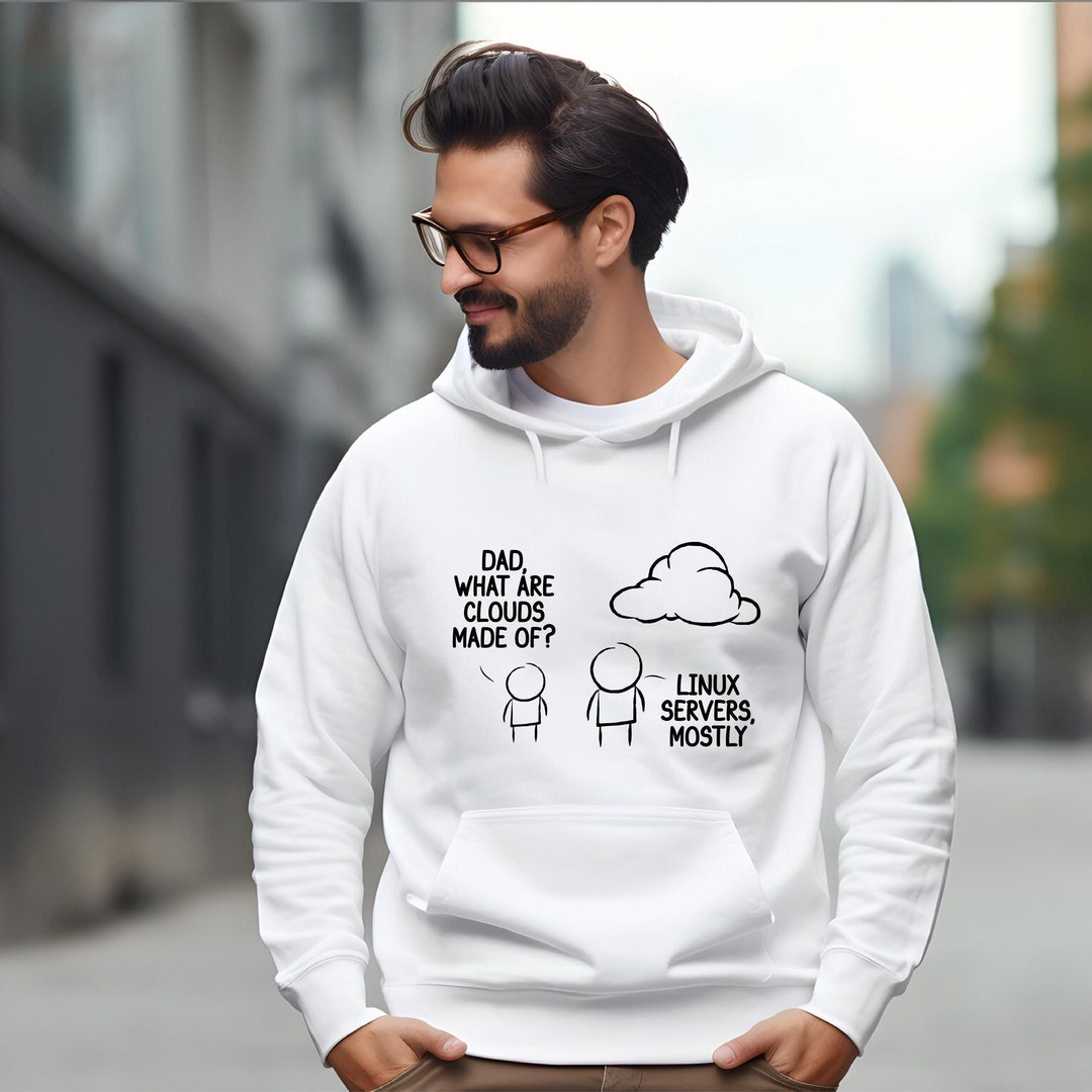 Funny Computer Engineer Shirt, Dad What Are Clouds Made of T-shirt ...