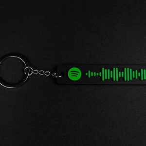 Personalised Spotify Code Keychain: Multiple Color Custom Favorite Song ...