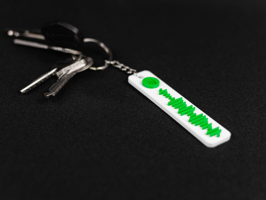 Personalised Spotify Code Keychain: Multiple Color Custom Favorite Song ...