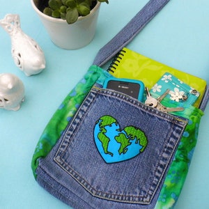 Love Your Planet Upcycled Jean Purse - Etsy