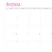 Custom Monthly Calendar View Planner 8.5 X 11 Mid Year Planner Floral ...