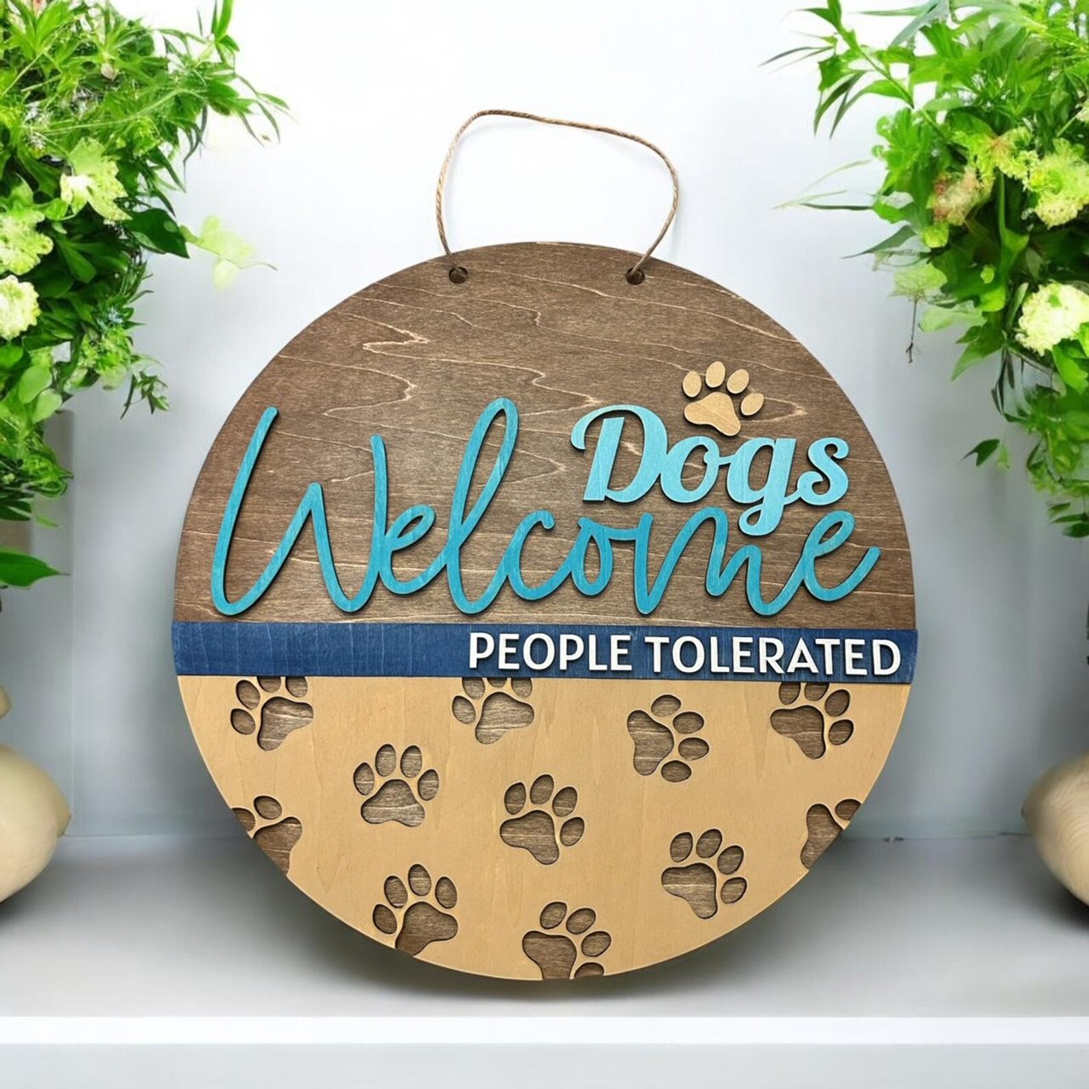 Dogs Welcome - People Tolerated Sign Making Kit DIY Craft Kit - Etsy
