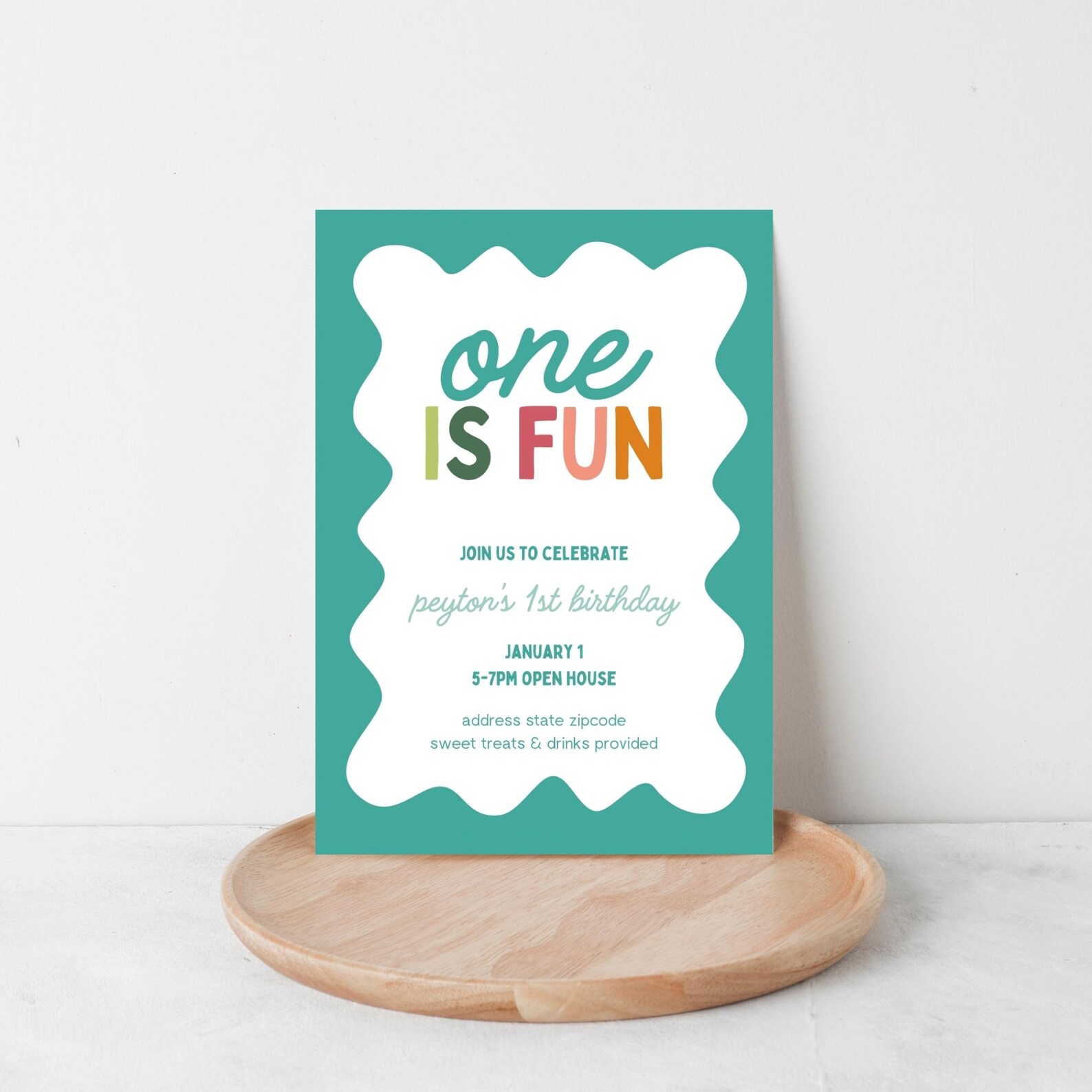 One is Fun Birthday Invitation - Instant Download Birthday Invitation ...