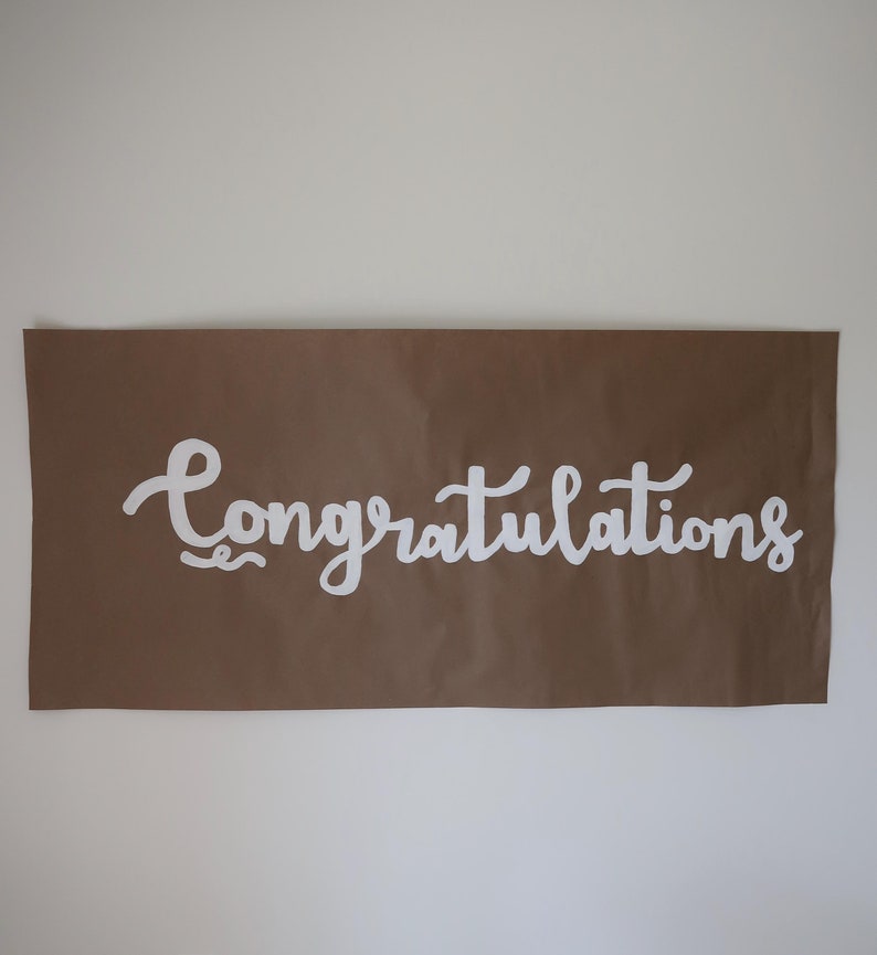 Customizable Brown Paper Banner - Etsy