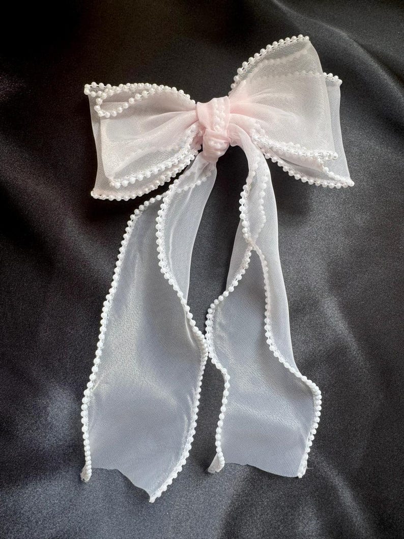 The Pretty in Bows Spring Collection Large Hair Bow -pearl Pink- Pretty ...