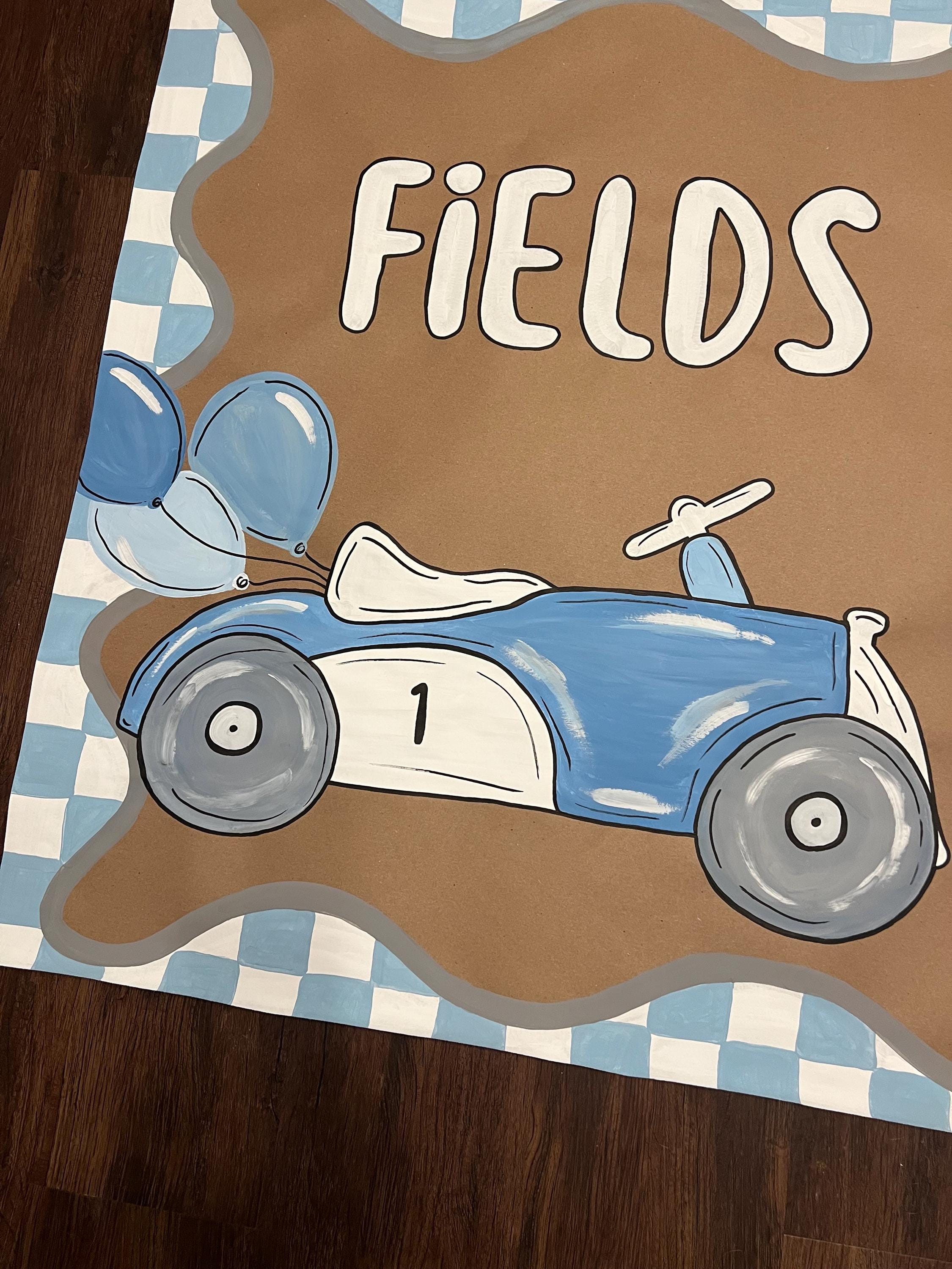 Custom, Hand-painted Party Banners | Fast One Party Banner - Etsy